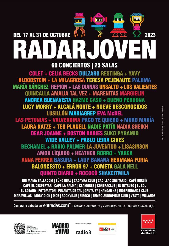 'RADAR JOVEN' DESVELA SU PROGRAMACIÓN COMPLETA - revistaindie.com