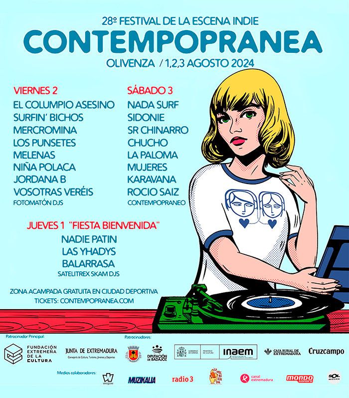 CONTEMPOPRANEA 2024 DESVELA SU CARTEL POR DÍAS - revistaindie.com